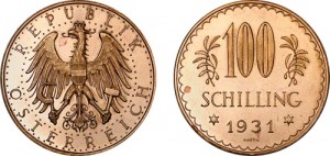Gold Schilling (Austria), Austrian Gold Schilling Coin