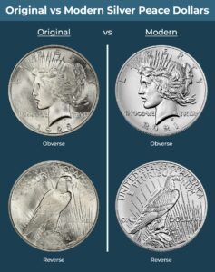 Original vs Modern Silver Peace Dollars: Understanding the Difference ...