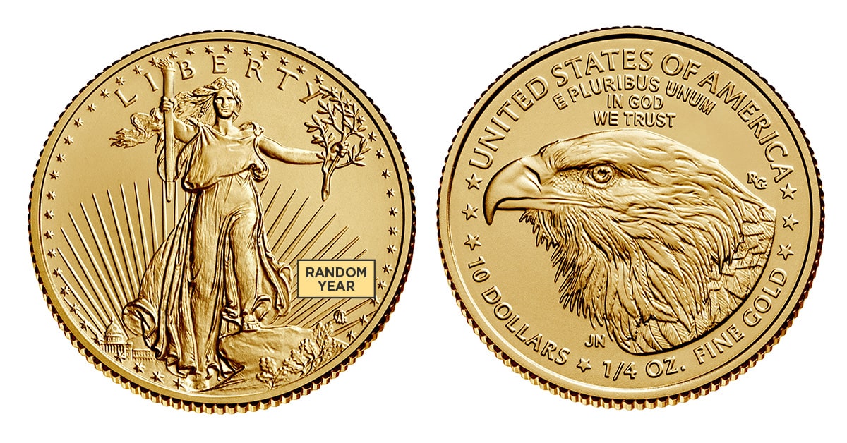 1/4 oz Gold Eagle Coins: Buy, Sell or Trade | Scottsdale Bullion & Coin